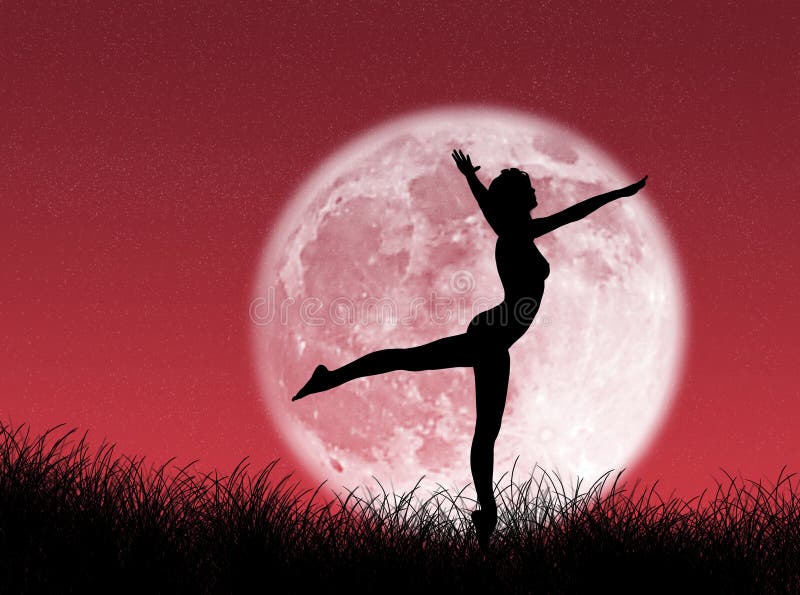 Dance in the moon stock illustration. Illustration of latin - 4959294