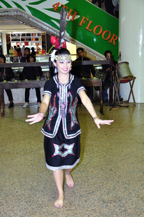 Dancer in Murut Costume editorial stock image. Image of performed ...