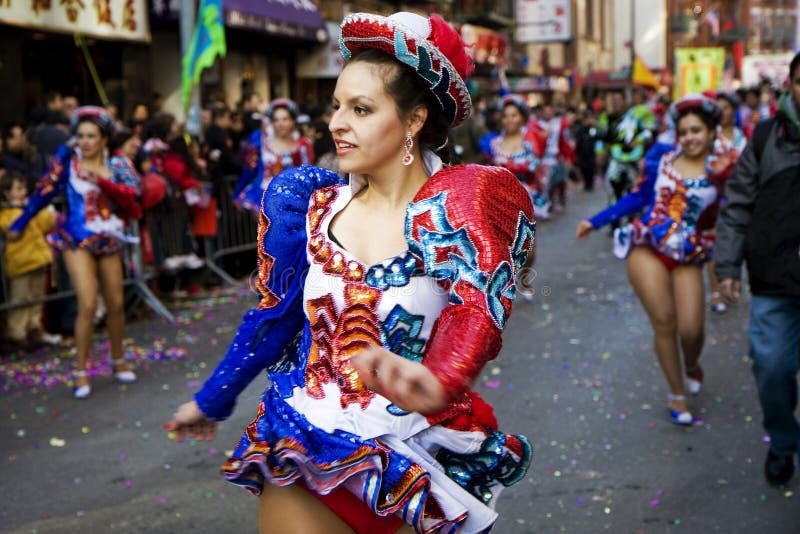 Dancer at a parade editorial photography. Image of celebration - 15604772