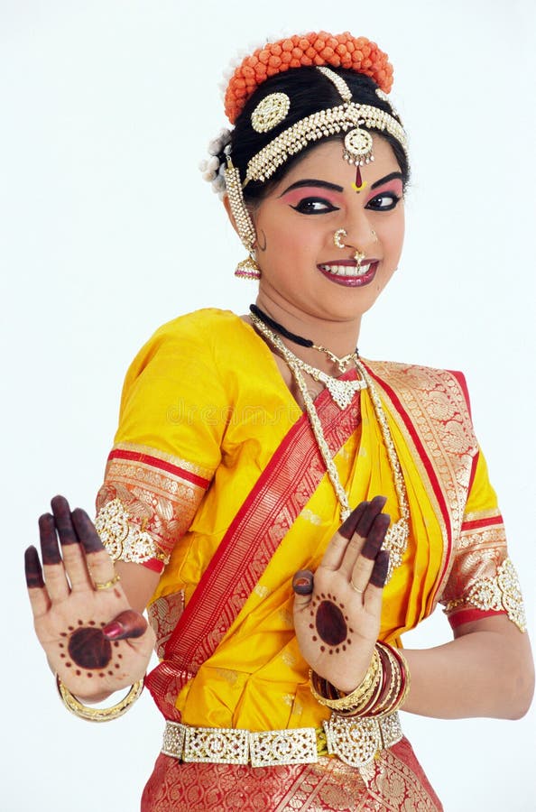 Indian Dancer Dancing Bharatnatyam Classical Dance of India MR#579 ...