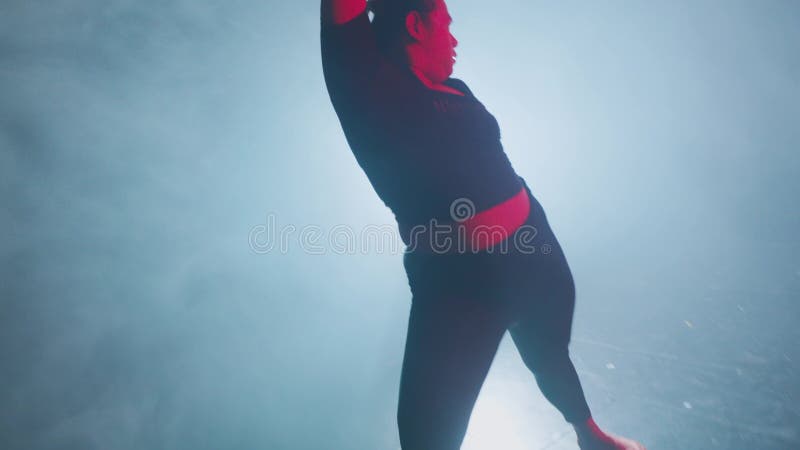 Dancer in Dramatic Stage Lighting Stock Video - Video of courage ...