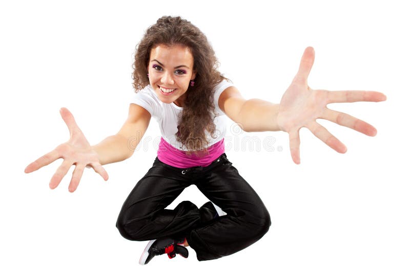 Modern dancer jumping stock image. Image of people, artist - 15159063