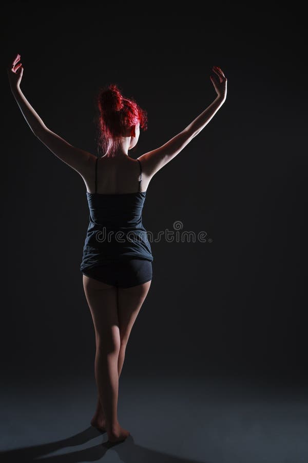 Dancer with Red Hair stock photo. Image of woman, dancer - 50545392