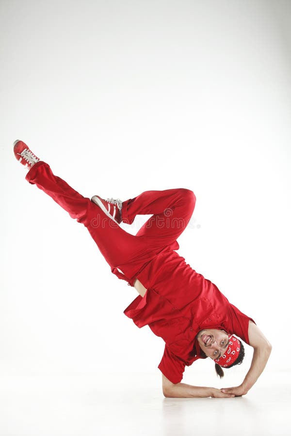 Dancer in red stock photo. Image of dinamic, emotion - 66799434