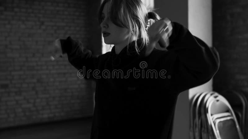 Expressive Dance Performance in a Minimalist Studio Setting Stock Video ...