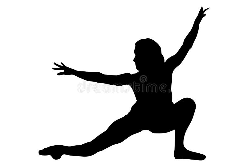 Dancer Silhouette Dancing Human Model Shadow Dance Illustration Art ...