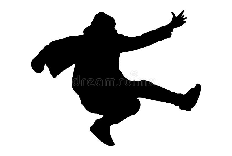Dancer Silhouette Dancing Human Model Shadow Dance Illustration Art ...