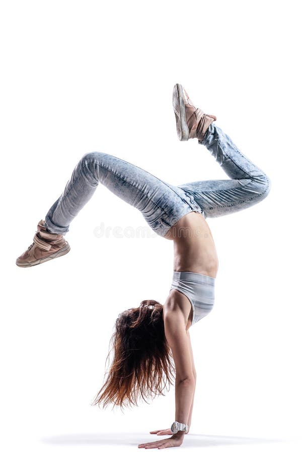 The dancer in studio stock photo. Image of fitness, clothing - 74865656