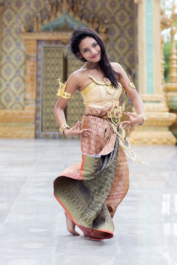 Dancer of the Traditional Thai Style Stock Image - Image of cultural ...