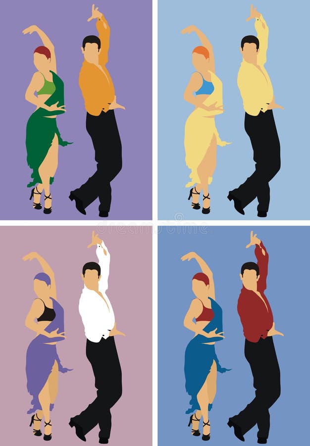 Dancers stock vector. Illustration of jive, passion, dancers - 4608667