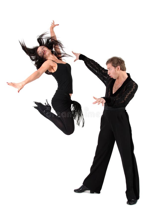 Dancers in action stock image. Image of couple, latin - 9414899