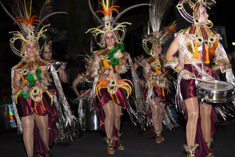 Drummers in Costumes at the Grand Carnival Parade Editorial Stock Image ...