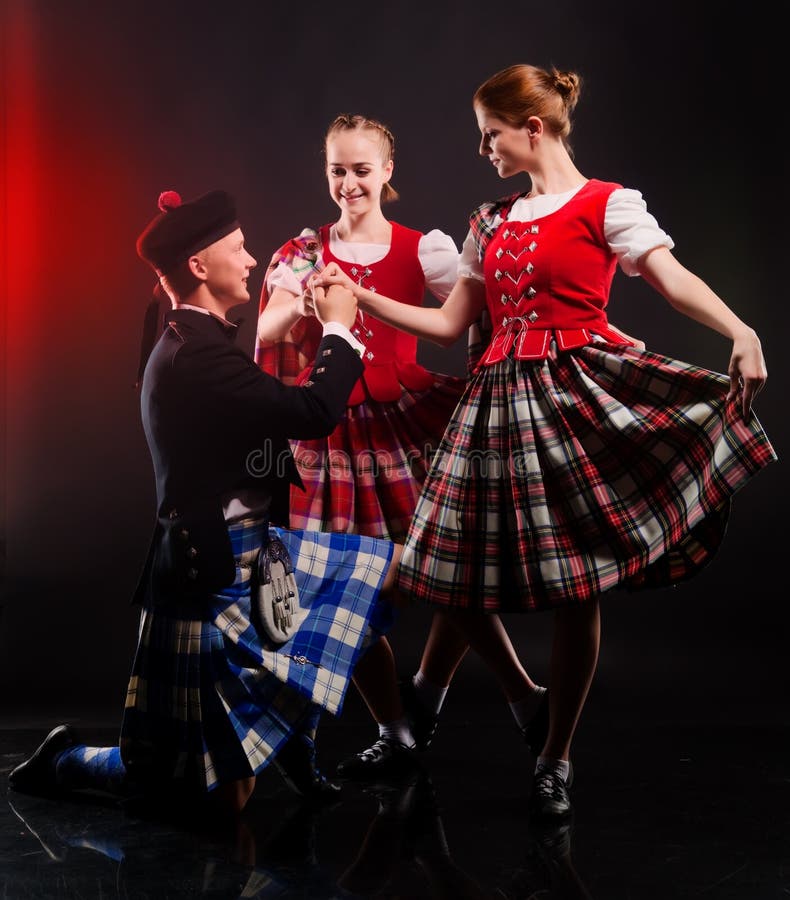 Scottish dance stock image. Image of girl, kilt, tartan - 15986291