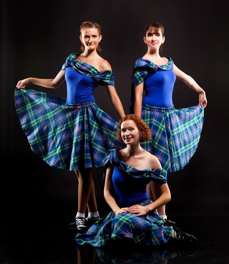 Scottish dance stock image. Image of girl, kilt, tartan - 15986291