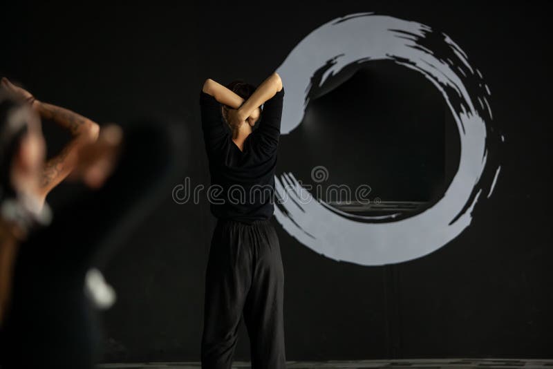 Dancers Movement Contact Improvisation Performance Stock Image - Image ...