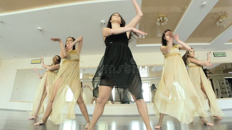 Dancers Performing and Practicing a Contemporary, Modern Form of Dance ...