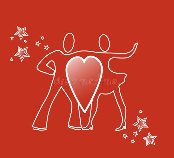 Heart Dancing Couple Stock Illustrations – 1,967 Heart Dancing Couple ...