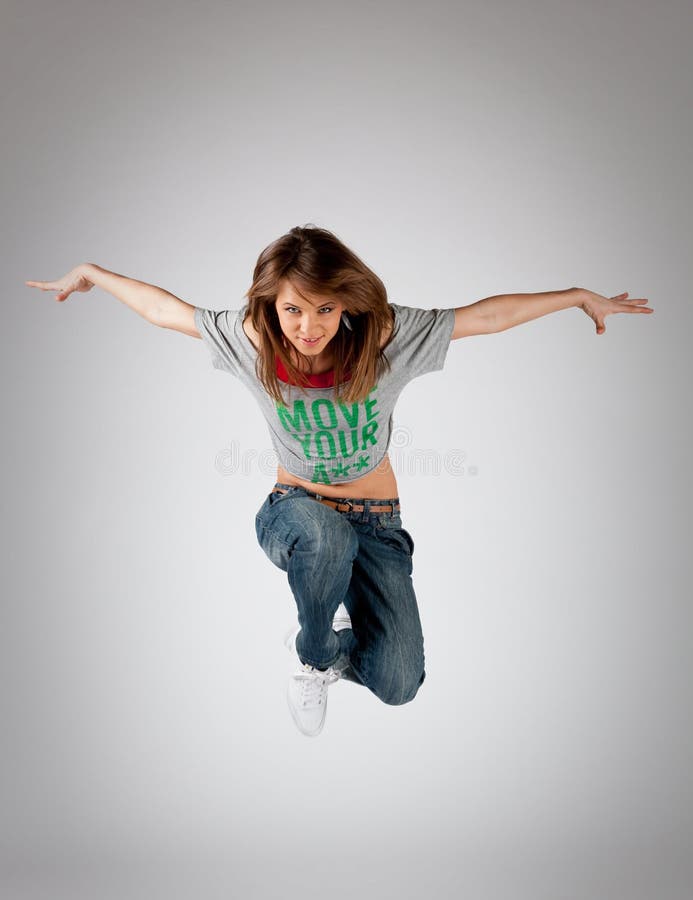 Dancing in the air stock photo. Image of balance, clothing - 29480982