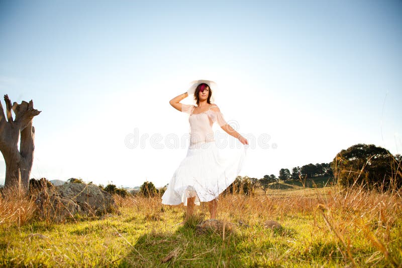 Dancing around stock photo. Image of active, meadow, country - 24504350