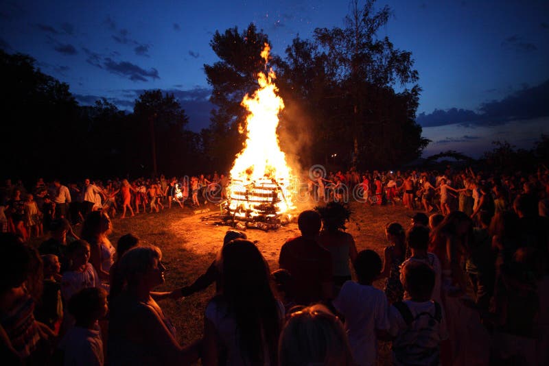 Dancing Around the Campfire Editorial Photography - Image of outdoor ...