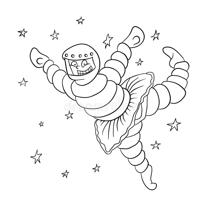 Dancing Astronaut in Outer Space, Vector Stock Vector - Illustration of ...