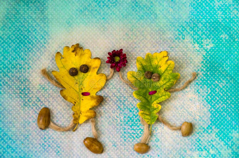 Dancing autumn leaves stock image. Image of gether, green - 76296707