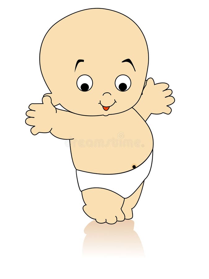 Dancing Baby Boy stock illustration. Illustration of little - 1388751
