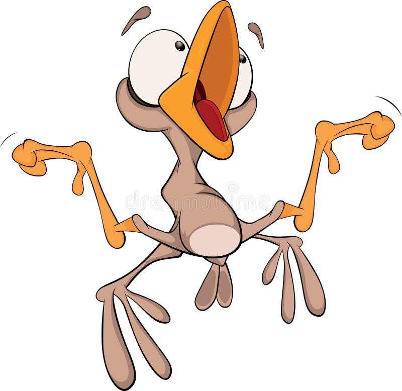 Dancing baby bird. Cartoon stock vector. Illustration of comic - 29499004