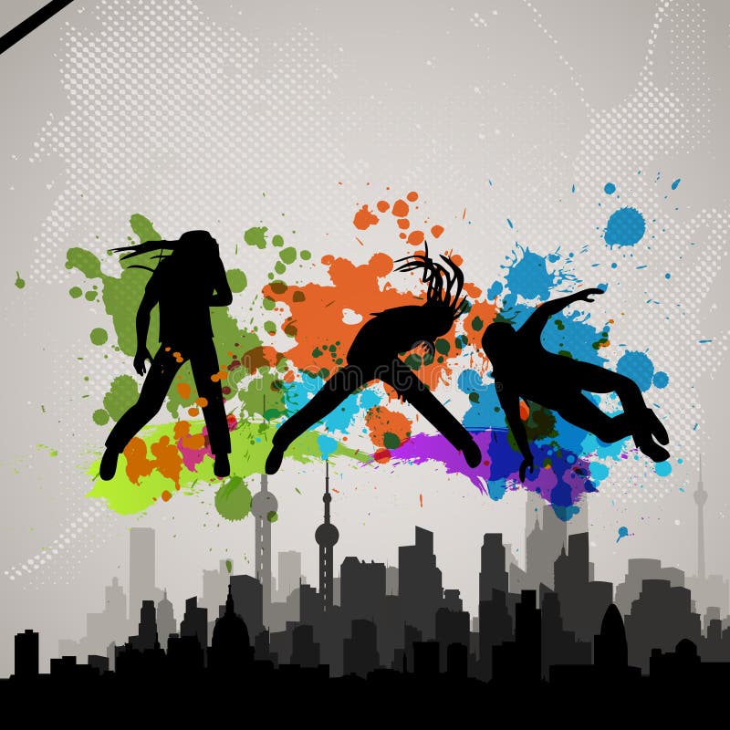 Dancing background stock vector. Illustration of dancer - 19944176