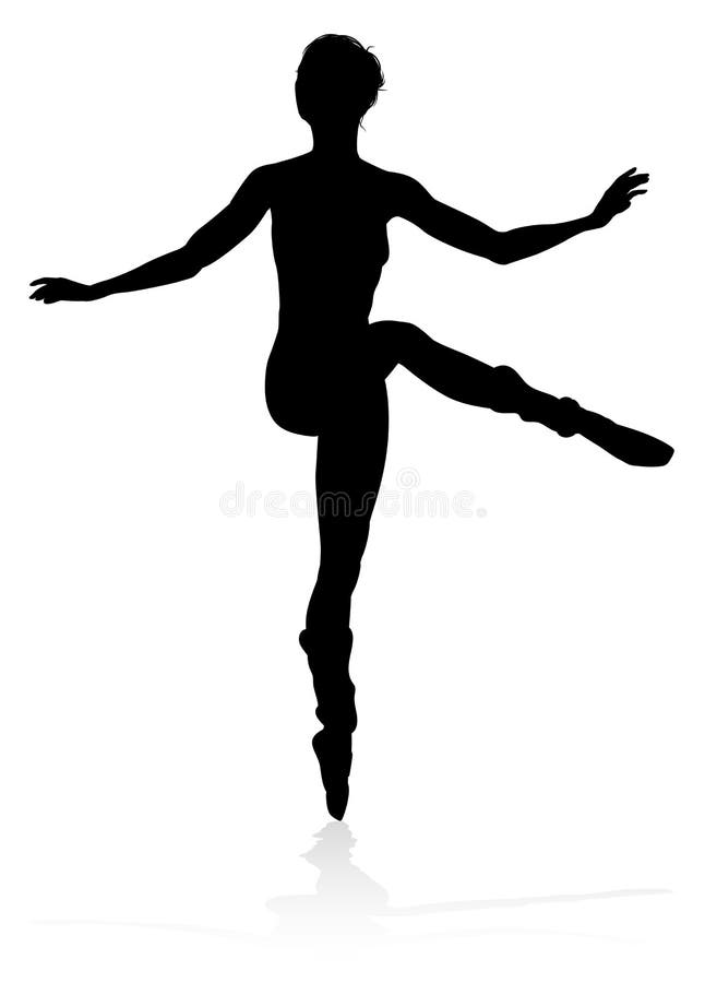 Dancer Silhouette Arabesque Attitude