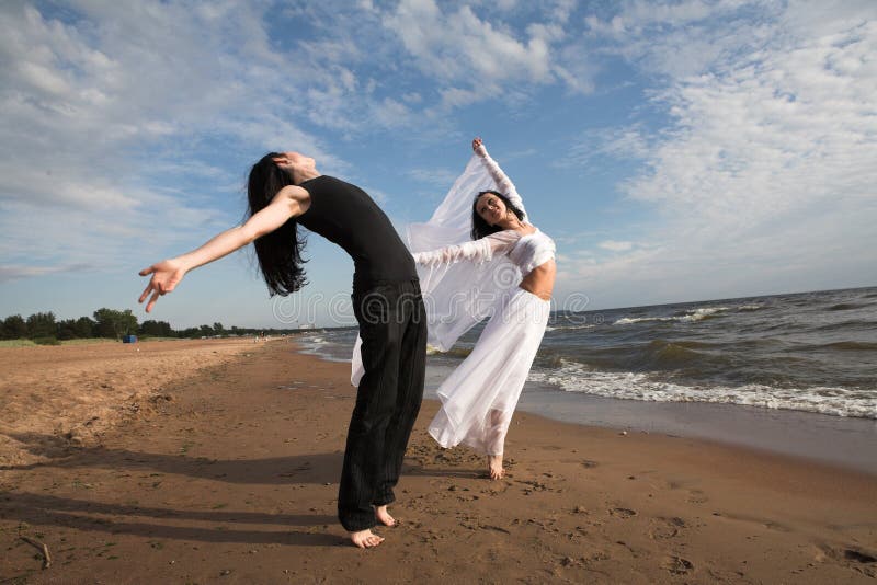 Dancing on the beach stock image. Image of dance, happiness - 10899231