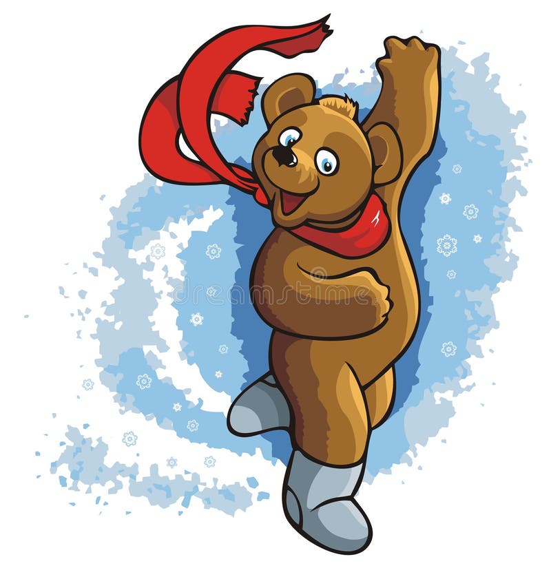 Dancing Bear stock illustration. Illustration of wild - 8151271