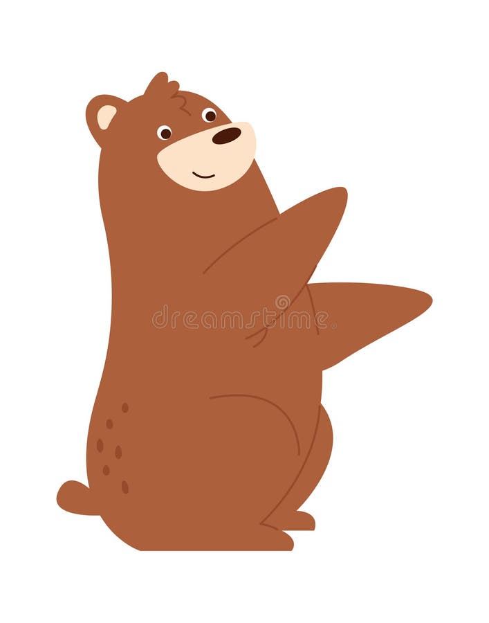Dancing Bear Animal stock vector. Illustration of happy - 277043887