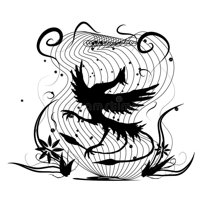 Dancing Bird stock vector. Illustration of symbol, framing - 4805767