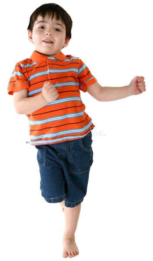 Dancing Boy stock photo. Image of orange, barefoot, child - 3466940