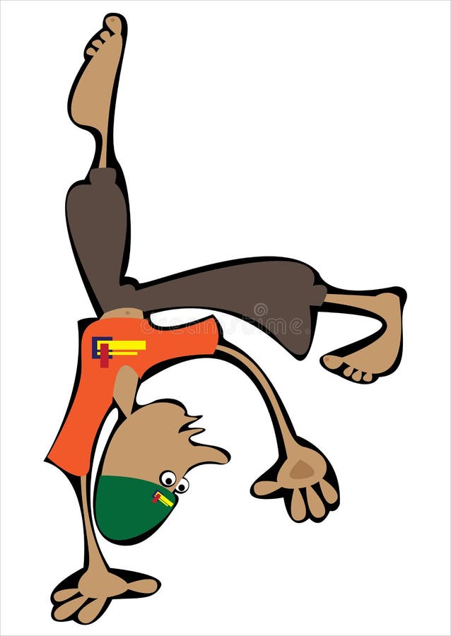 One Arm Handstand Stock Illustrations – 25 One Arm Handstand Stock ...