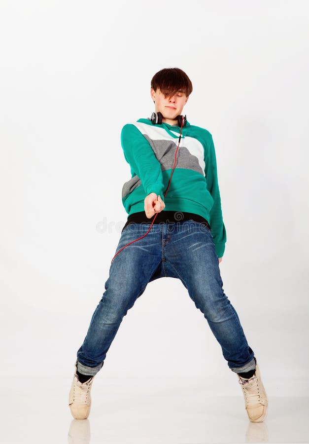Teen Boy Dancing stock image. Image of male, dance, music - 2158857