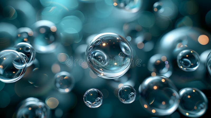 Dancing Bubbles Amidst Shimmering Lights Create a Mesmerizing Underwater Ambiance Stock ...