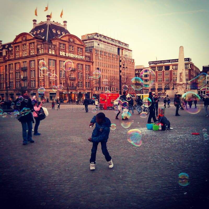 Dancing bubbles editorial photography. Image of childhood - 55392832