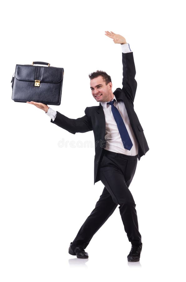 Dancing Businessman Isolated Stock Photo - Image of businessman ...