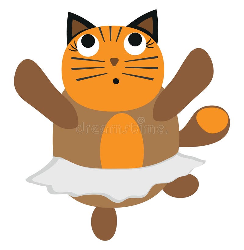 Dancing cat, icon stock vector. Illustration of dancing - 259400940