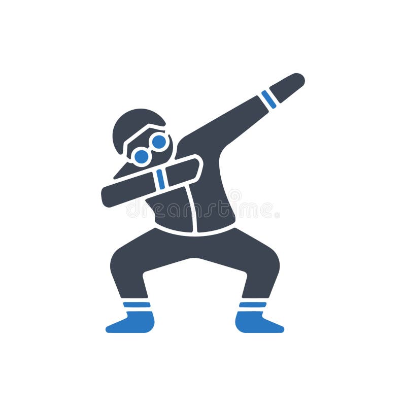 Dancing Celebration Pose Icon Stock Illustration - Illustration of sign ...