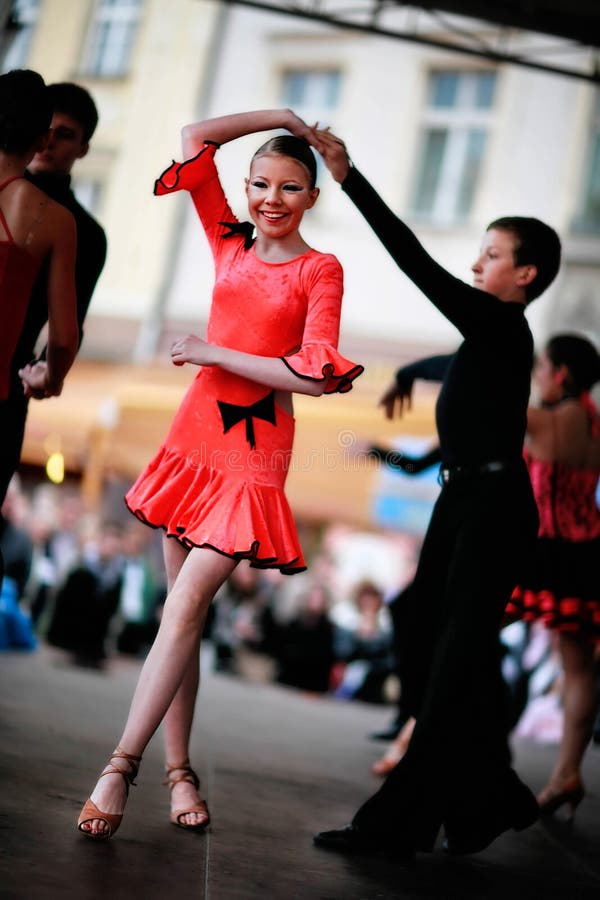 Dancing children on stage editorial stock image. Image of daughter ...