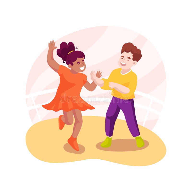 Dancing Class Isolated Cartoon Vector Illustration. Stock Vector ...