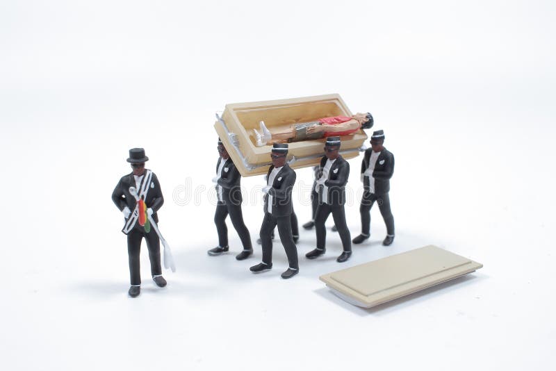 A Dancing Coffin. Meme with Black Men Who Carry the Coffin and Dance ...