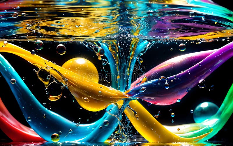 Dancing Colors Exploring Abstract Art and Fluid Dynamics through Macro ...