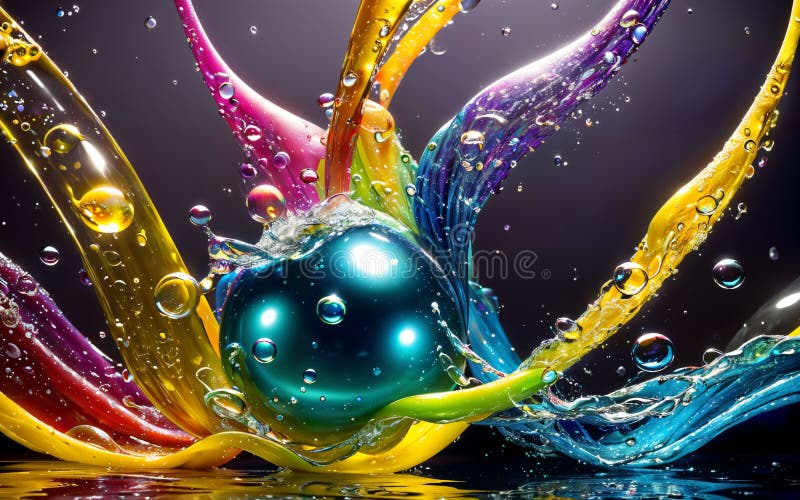 Dancing Colors Exploring Abstract Art and Fluid Dynamics through Macro ...