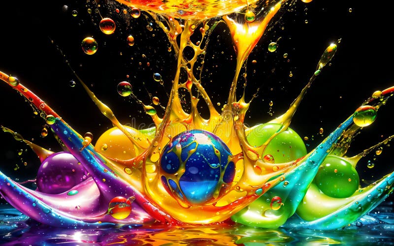 Dancing Colors Exploring Abstract Art and Fluid Dynamics through Macro ...