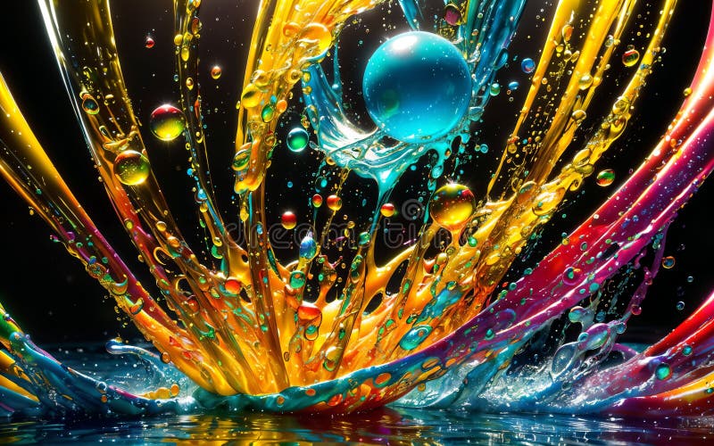 Dancing Colors Exploring Abstract Art and Fluid Dynamics through Macro ...