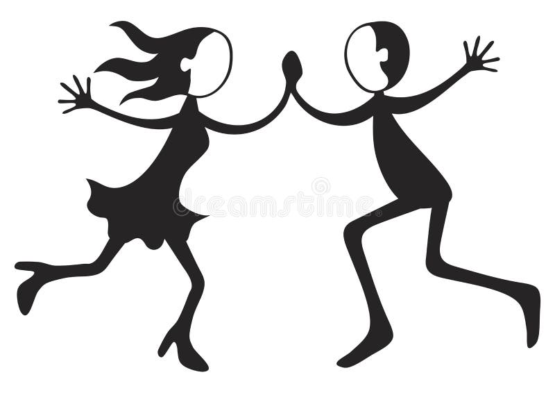 Country Line Dancing Couple/ai Stock Vector - Illustration of clip ...
